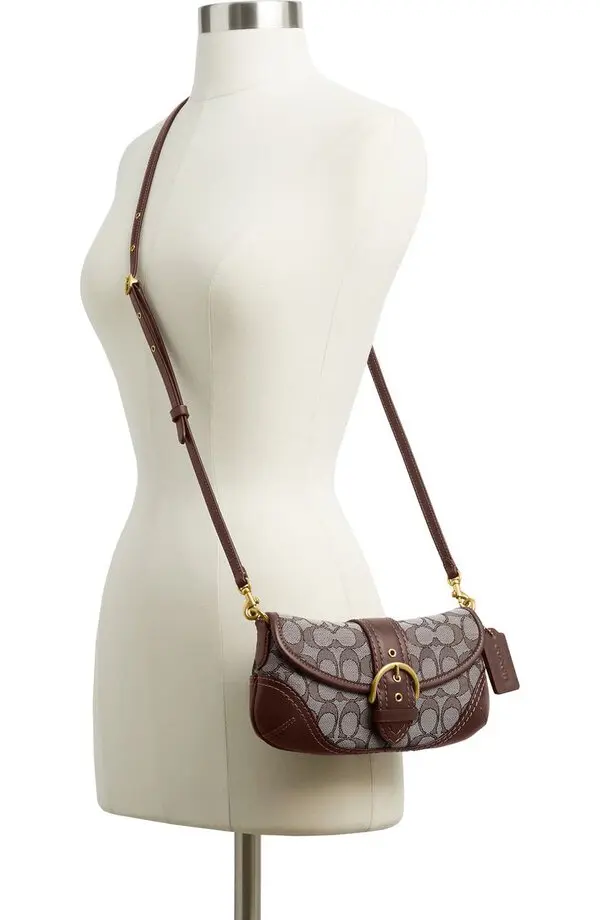 Coach Soho 25 Signature Jacquard Canvas Shoulder Bag - Oak Maple